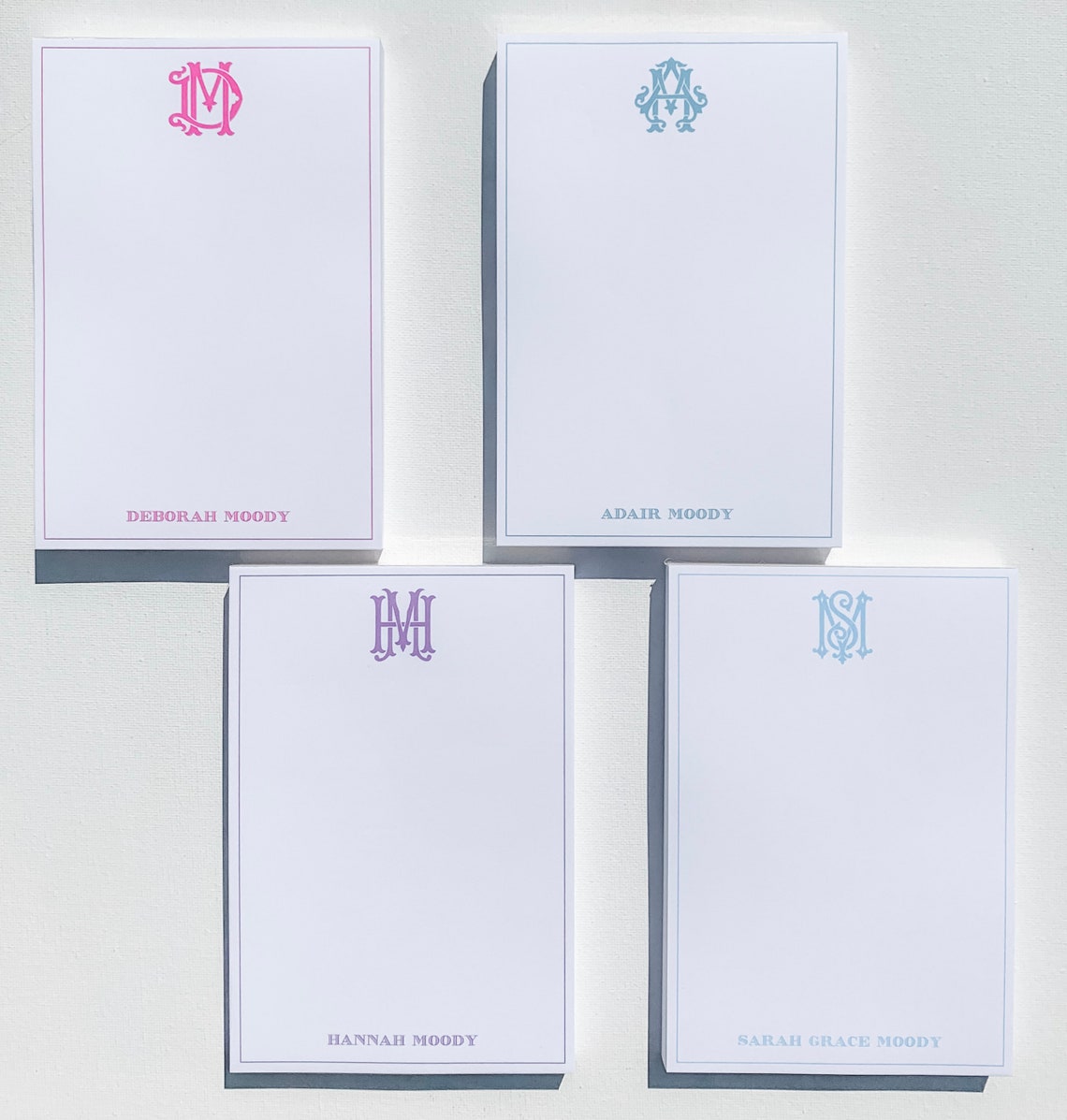 Personalized Notepad / Personalized With Initials and Name | Etsy