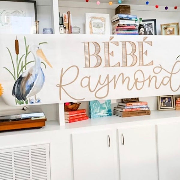 Custom Painted Baby Shower Banner - Etsy
