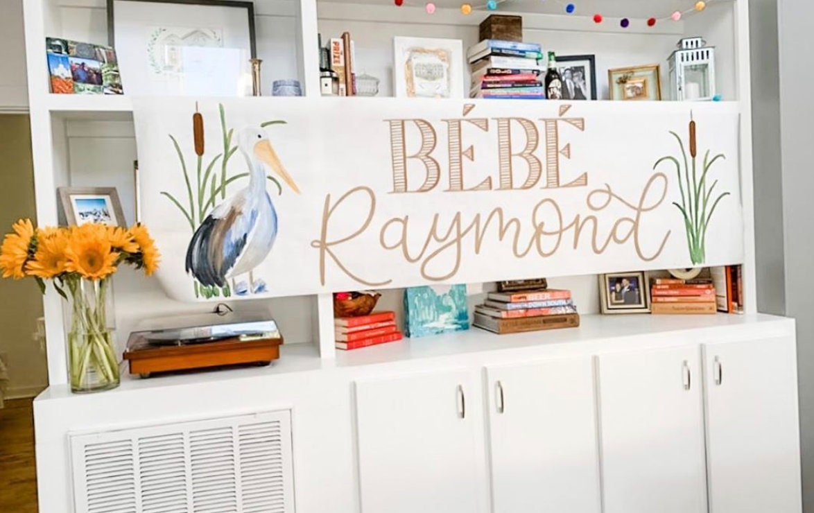 Custom Banner / Baby Shower Banner, Personalized Banner, Hand Painted ...