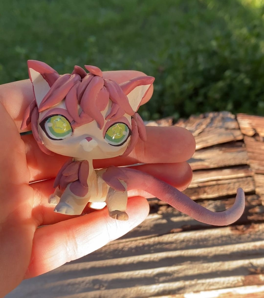 Littlest Pet Shop Strawberry Milk Cat OOAK Custom - Etsy