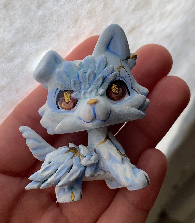 Littlest Pet Shop Custom OOAK One-winged ángel Wolf Puppy - Etsy