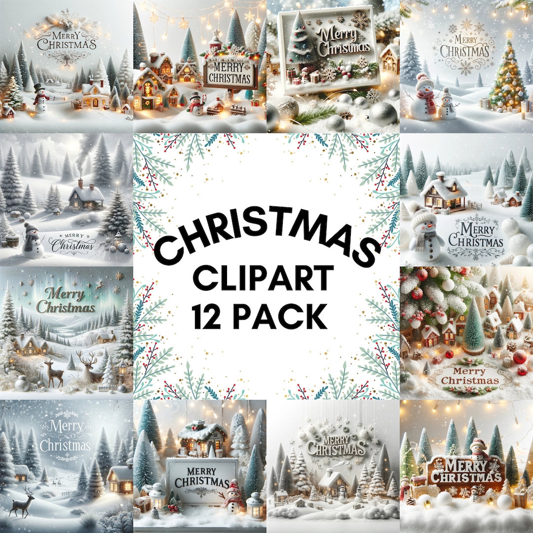 Christmas Clipart - 12 High Quality Jpgs - Christmas Clip Art ...