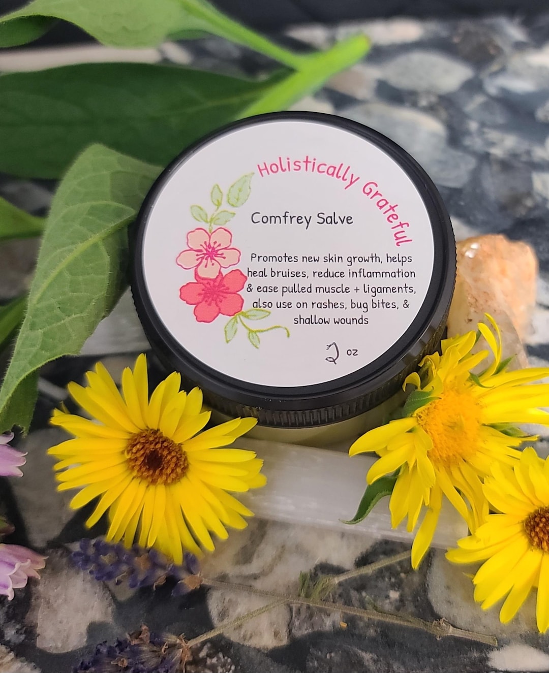 Comfrey Salve - Herbal Cream - Healing Salve - Scar Reducing - Bruise ...