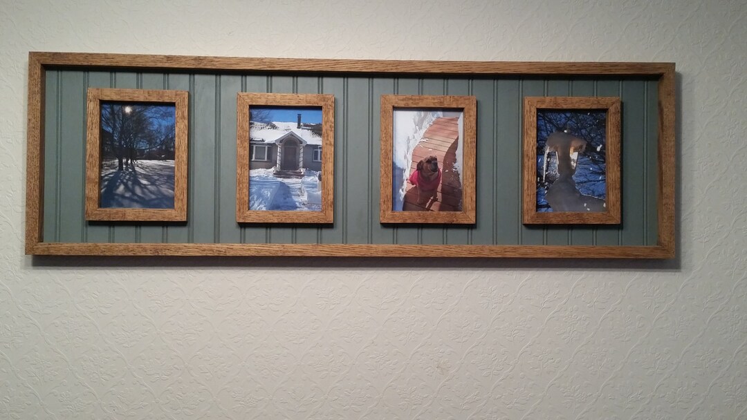 Oak & Beadboard 4 Picture Frame - Etsy