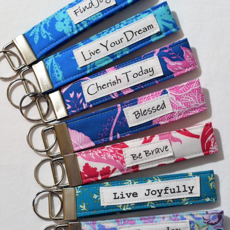 Key Fob With Words - Etsy