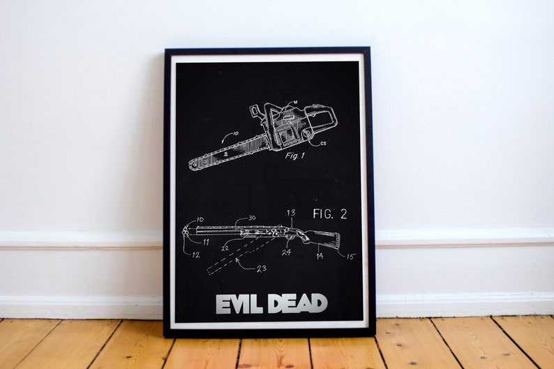 Evil Dead Patent Print - Army of Darkness Ash Technical Design - DIY ...