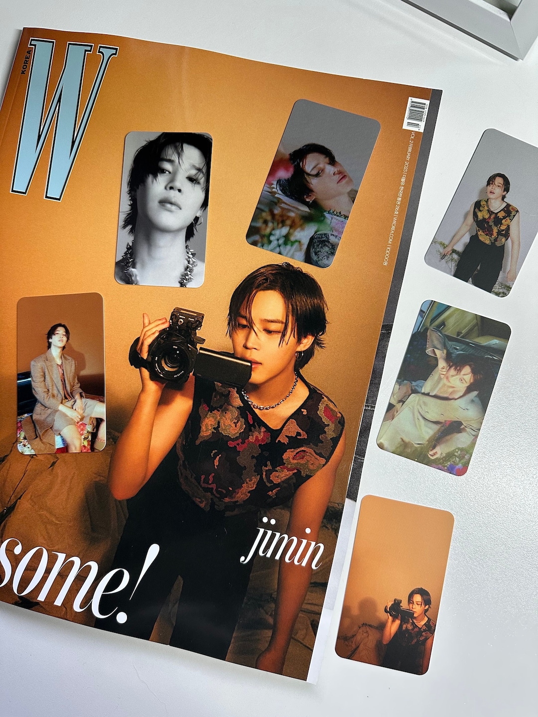 Jimin 2023 W Korea Magazine Photocards | BTS Park Jimin - Etsy