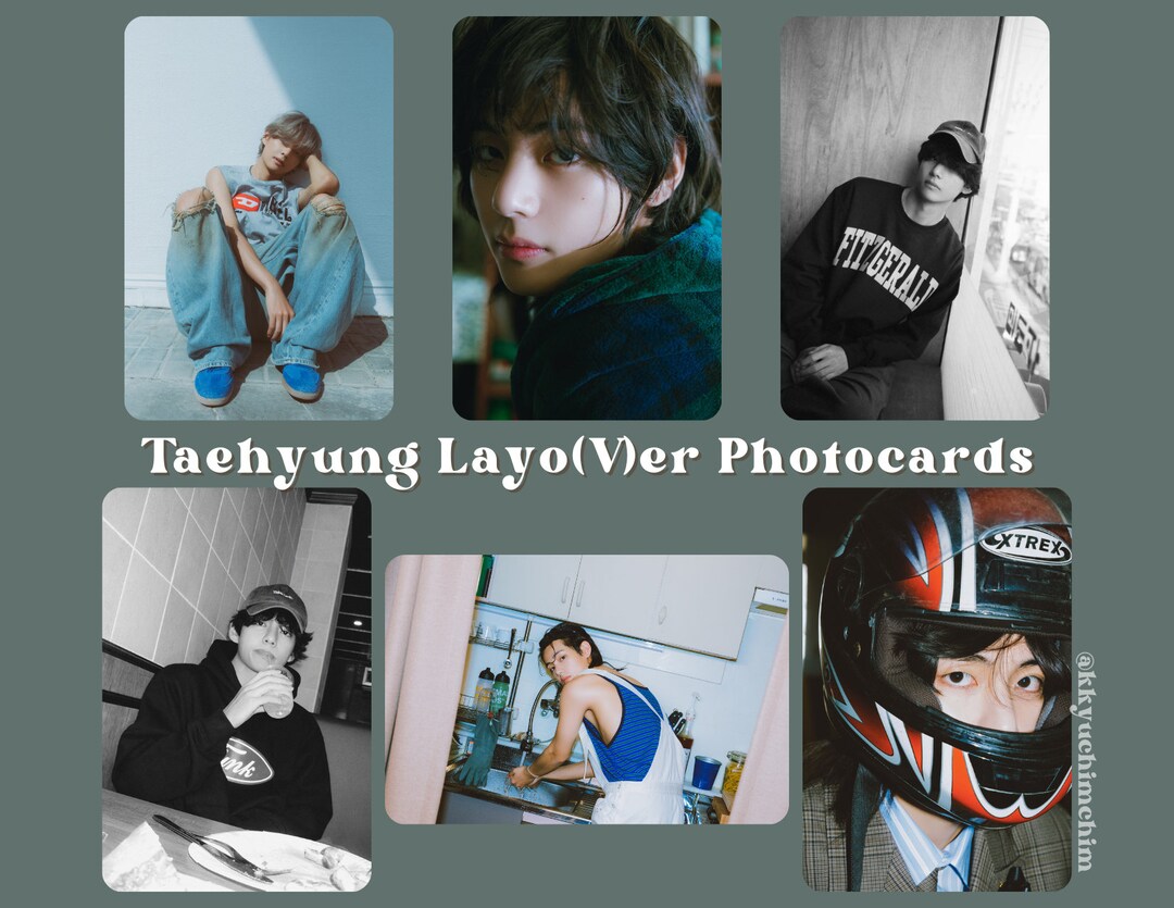 Taehyung Layover Part 2 Photocards and Instant Camera Prints | BTS V ...