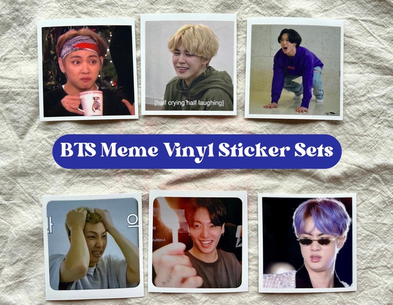 BTS Meme Stickers | BTS UV & Waterproof Vinyl Sticker | Decal Stickers ...