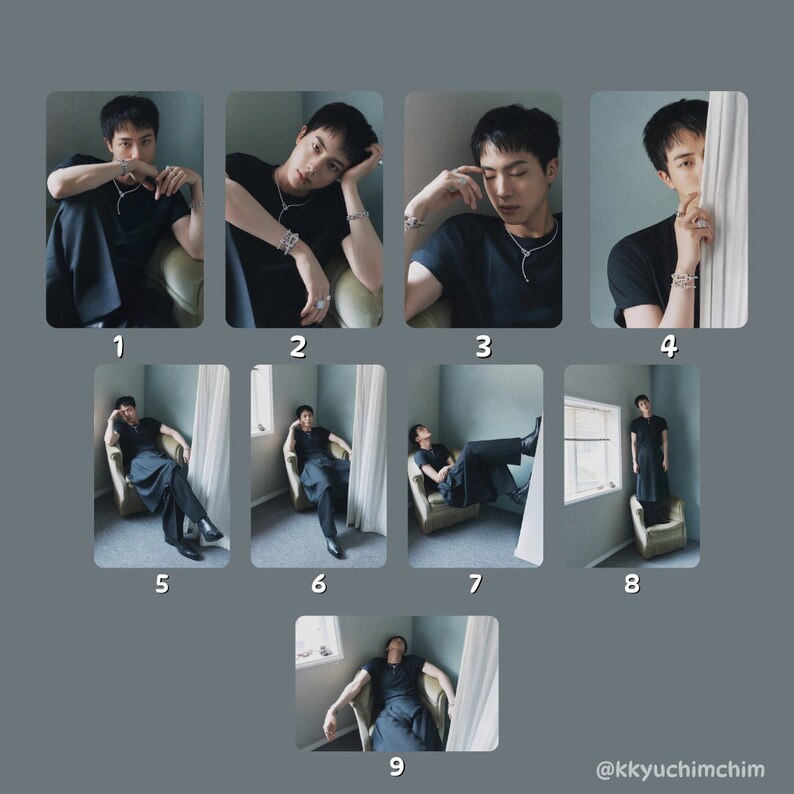Jin W Korea Photocards | BTS Kim Seokjin Magazine August 2024 ...