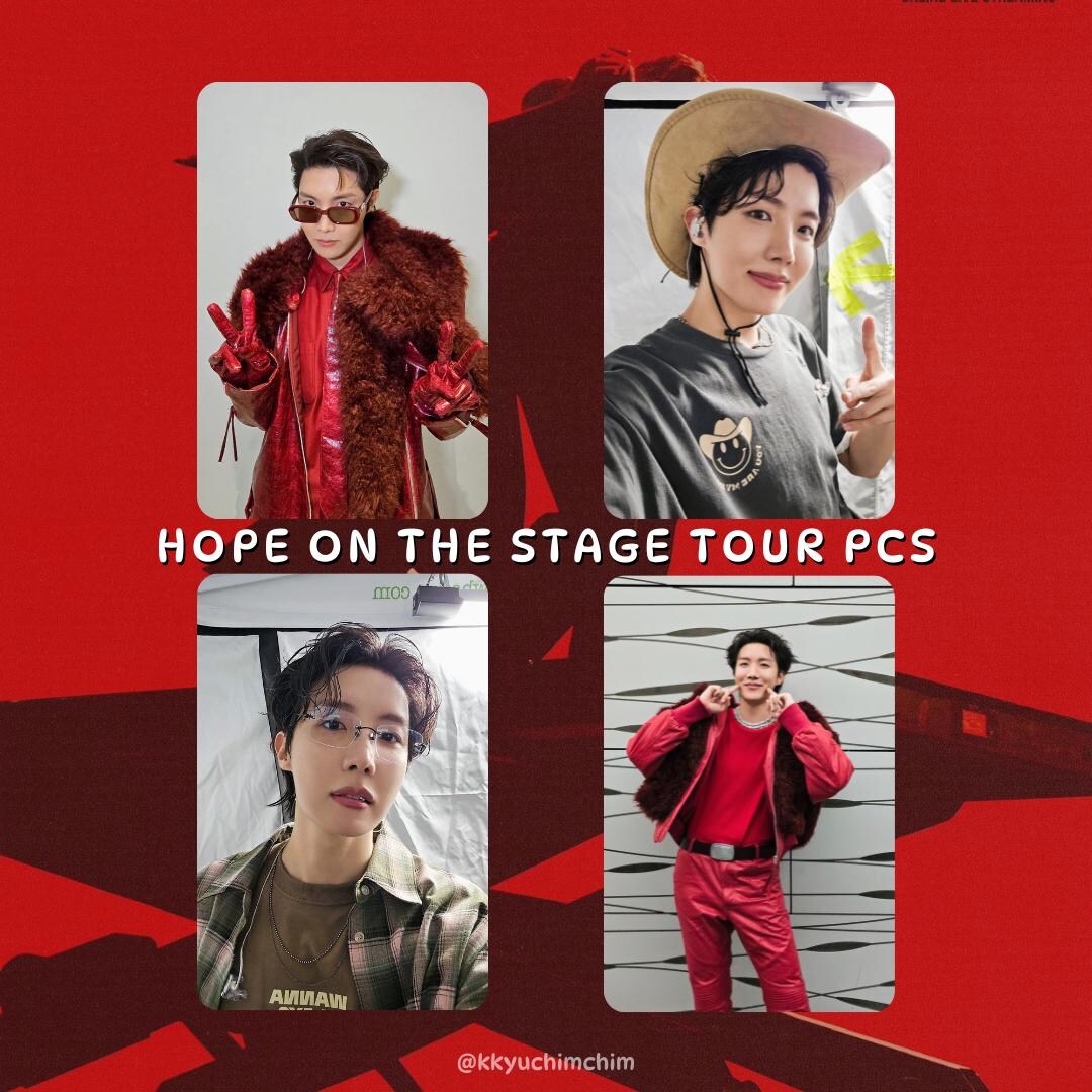 J-hope Hope on the Stage Tour Photocards | BTS Jung Hoseok Jhope Hobi ...