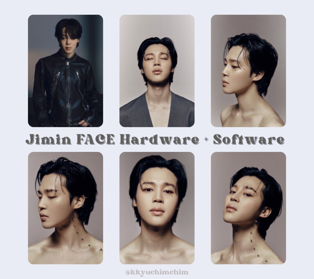 Jimin FACE Holographic Photocards and Instant Camera Prints Hardware ...