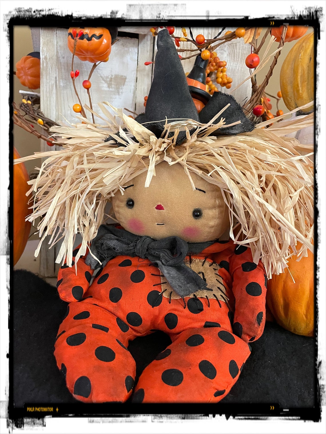 Primitive Halloween Witch Doll - Etsy