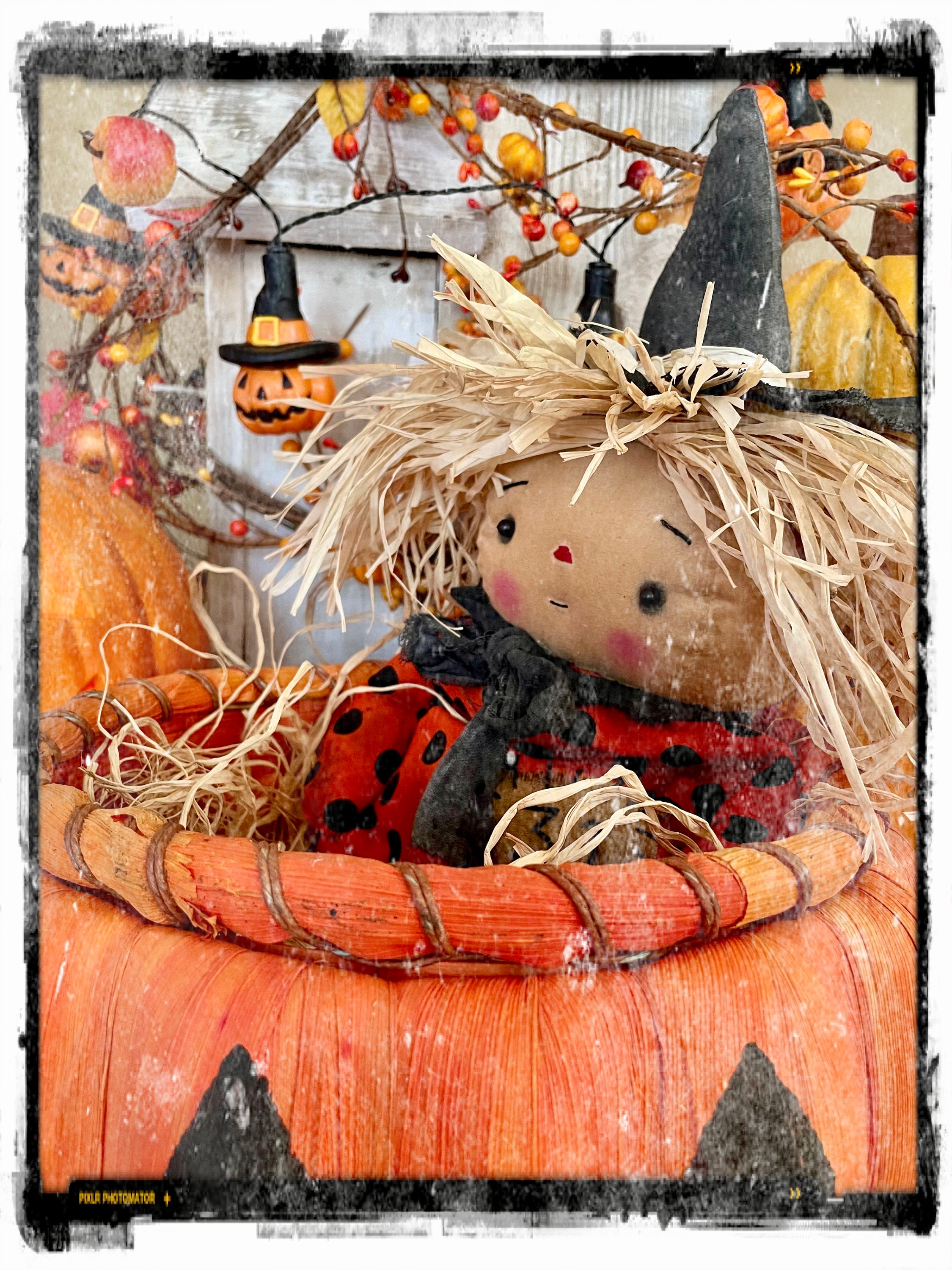 Primitive Halloween Witch Doll - Etsy