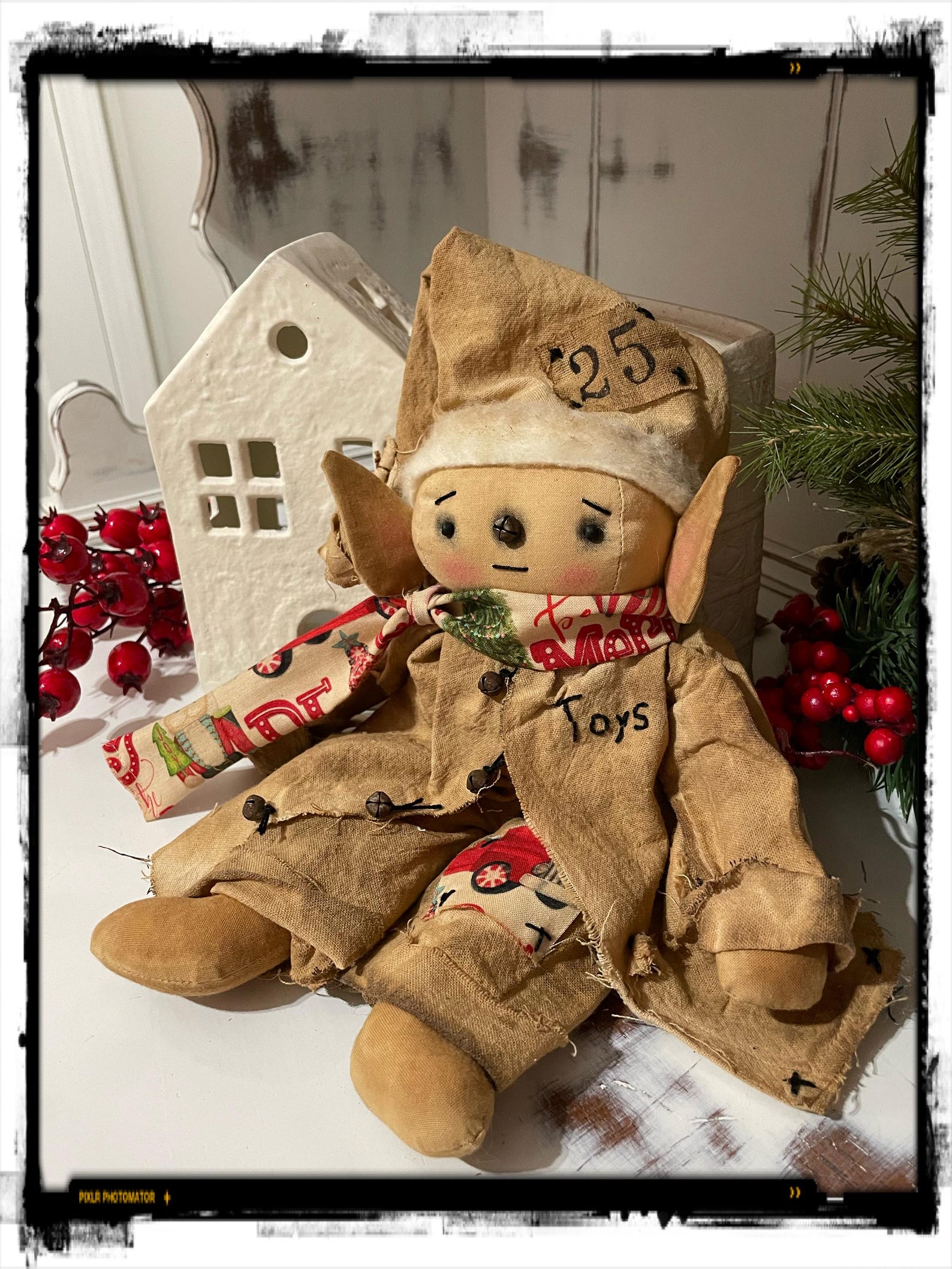 Primitive Elf Doll “sugar Plum” - Etsy