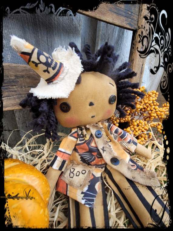 Primitive spooktacular Halloween Doll - Etsy