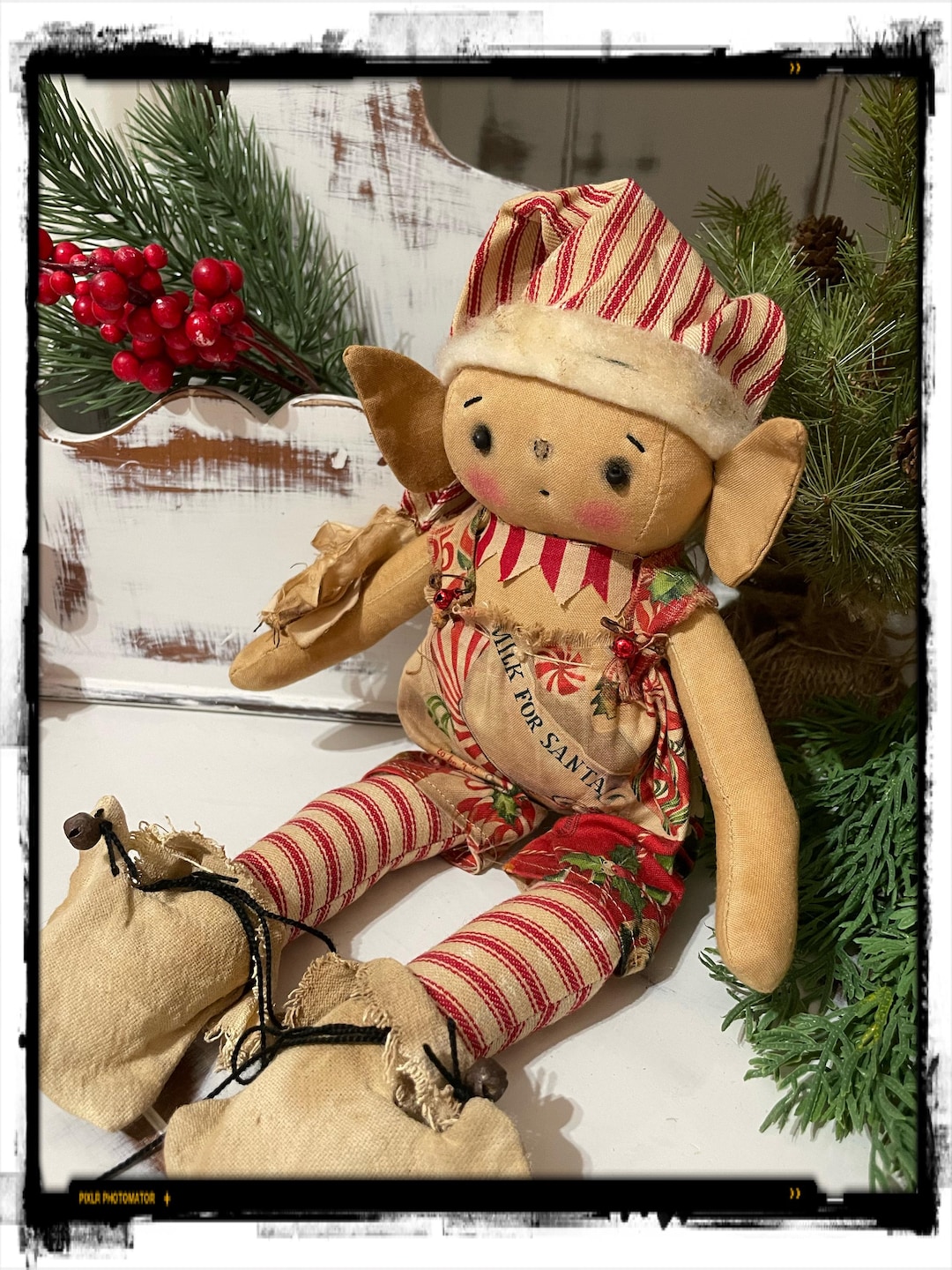 Primitive Elf Doll “figgy” - Etsy