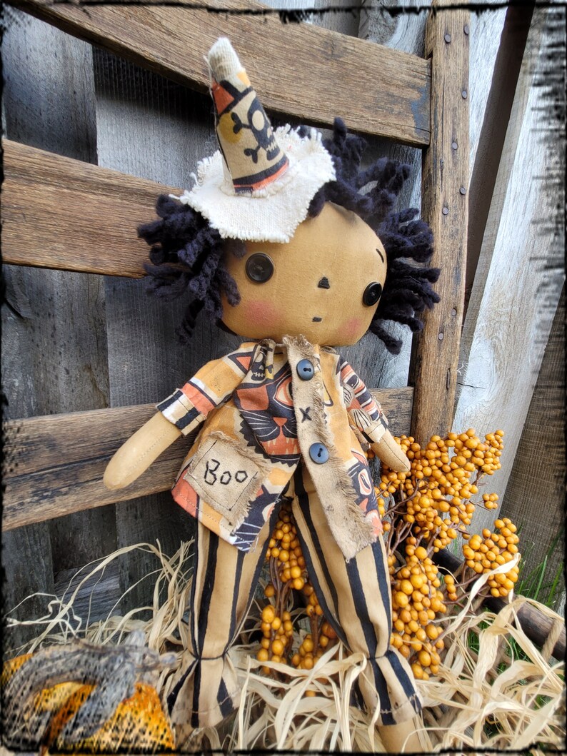Primitive spooktacular Halloween Doll | Etsy