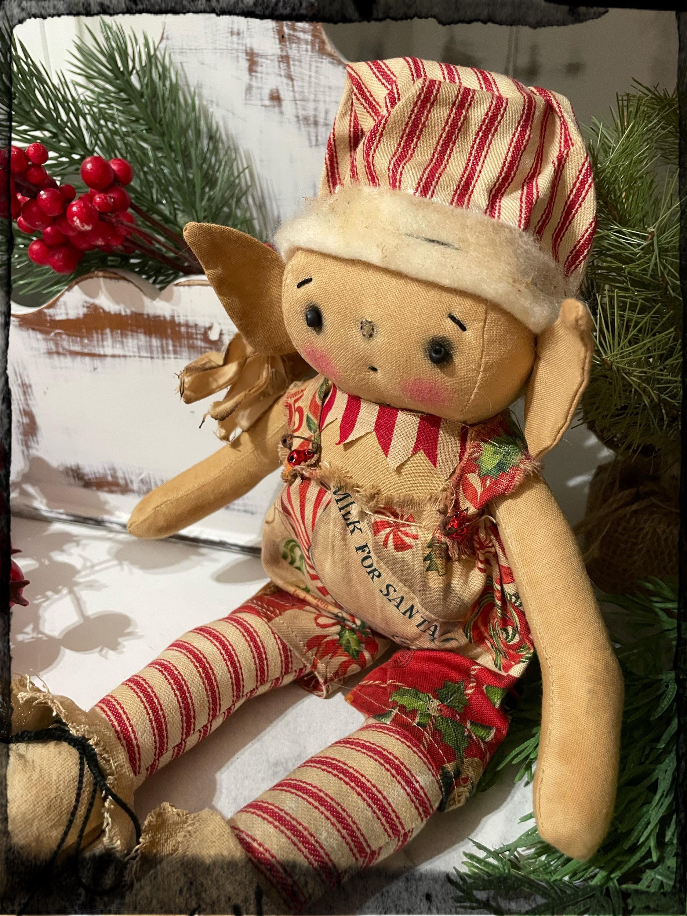 Primitive Elf Doll “figgy” - Etsy