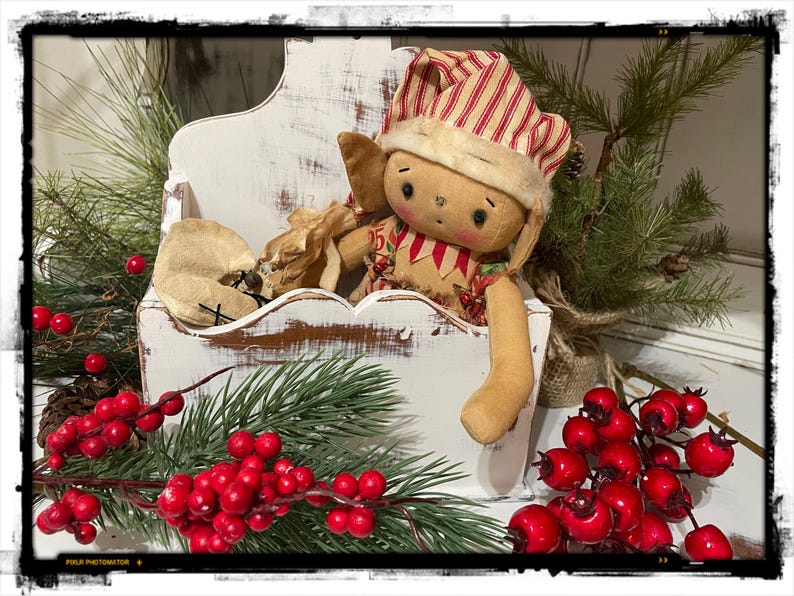 Primitive Elf Doll “figgy” - Etsy