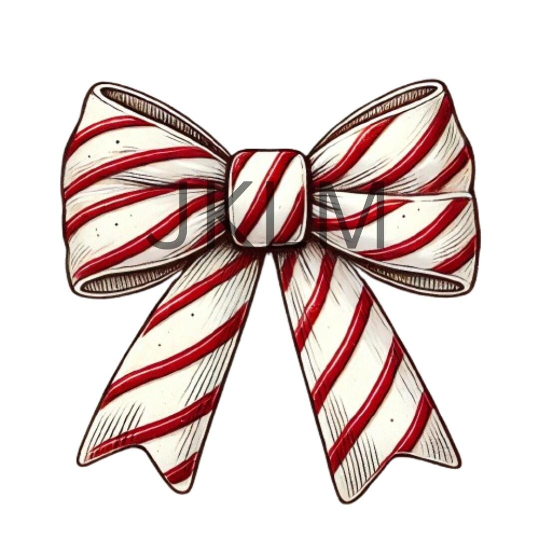 Vintage Christmas Bow PNG - Etsy