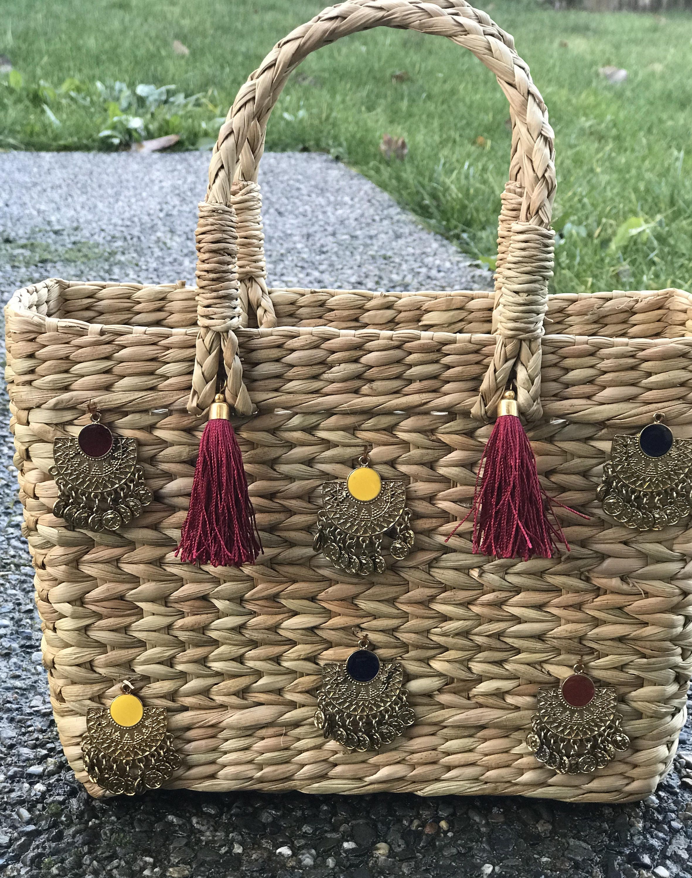 Cane Bag; Woven Cane Bag; Cane Basket; Vintage Cane Bag; Cane ...
