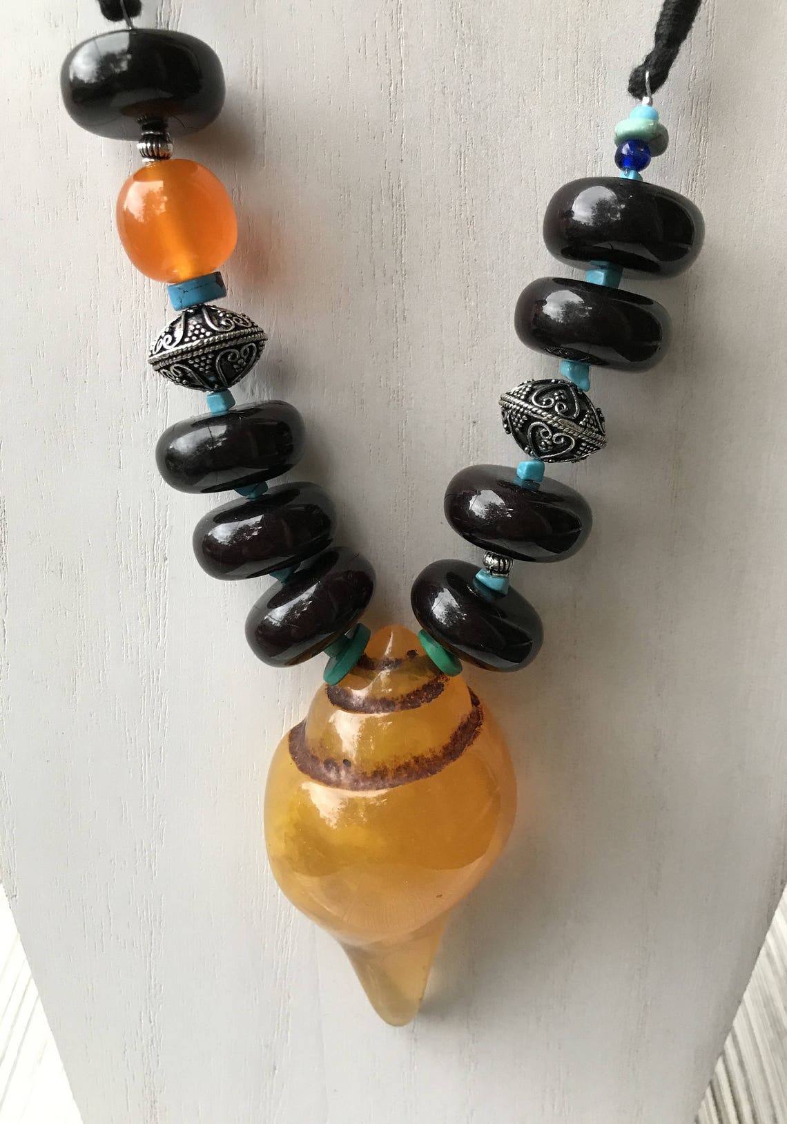 Resin Jewelry; Resin Necklace; Shell Necklace ; Resin Shell Jewelry ...