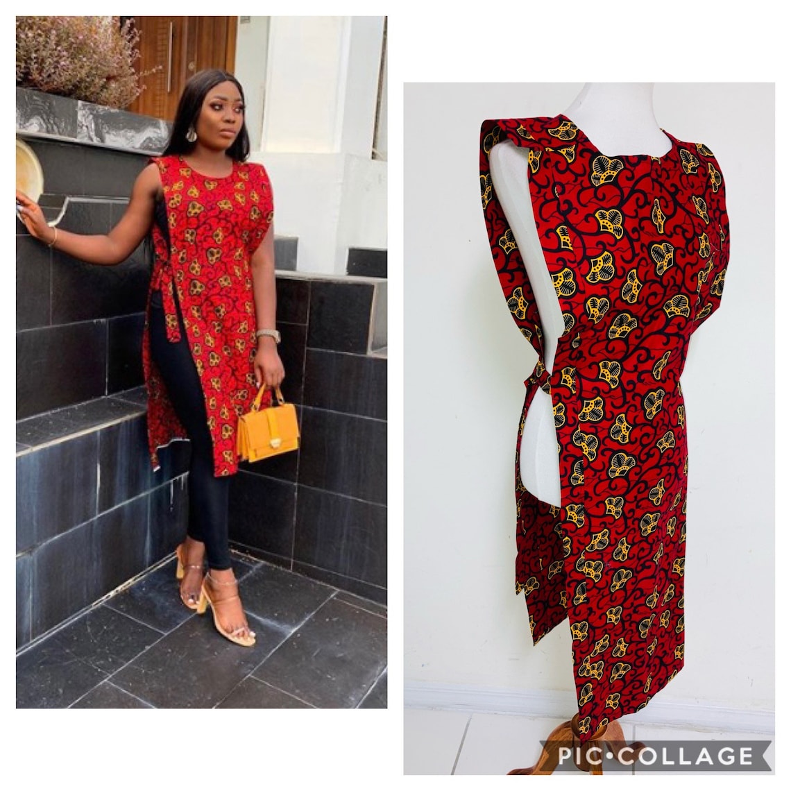 Colorful Ankara Cape African Top Fits Sizes 12-18 - Etsy