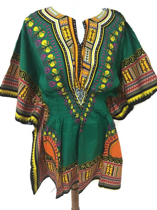 Cotton African Print Dashiki Dress, Bold Artistic Top - Etsy