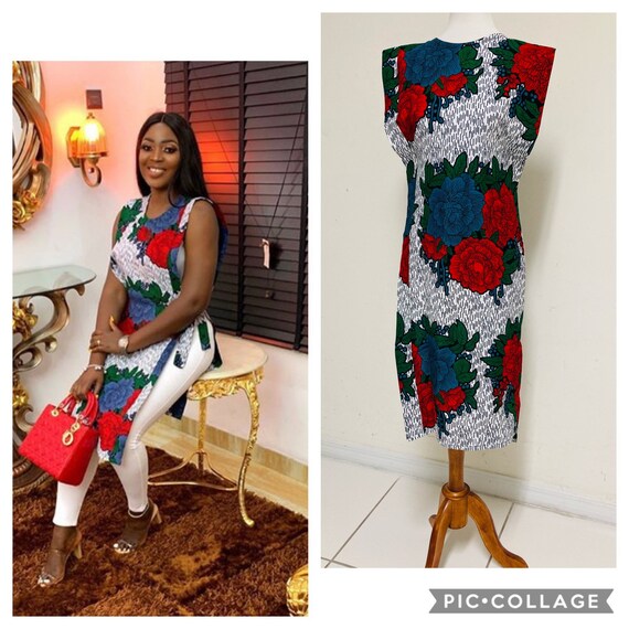 Colorful Ankara Cape African Top Fits Sizes 12-18 - Etsy