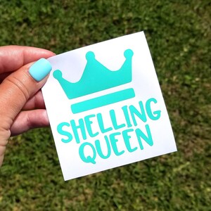 Shelling Queen Decal Seashell Hunter Shell Addict Shelling - Etsy