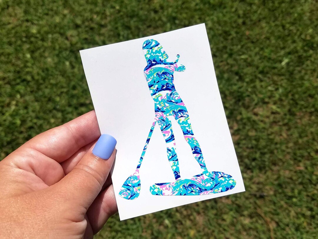 Paddle Board Decal, Stand up Paddleboard, SUP Girl, Lake Life, Paddle ...