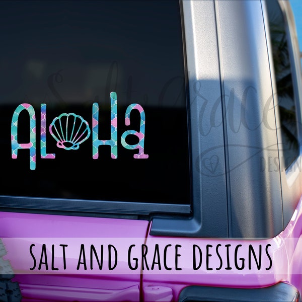 Aloha Car Decal - Etsy