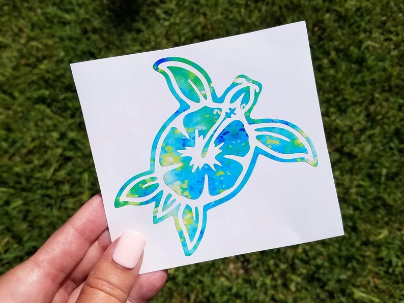 Sea Turtle Decal Ocean Child Turtle Sticker for Car Laptop - Etsy