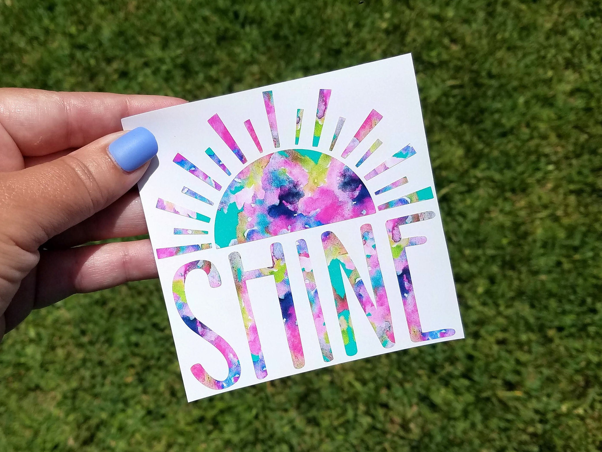 Sunshine Decal Shine Bright Sticker Sun Ray Decal Patterned - Etsy