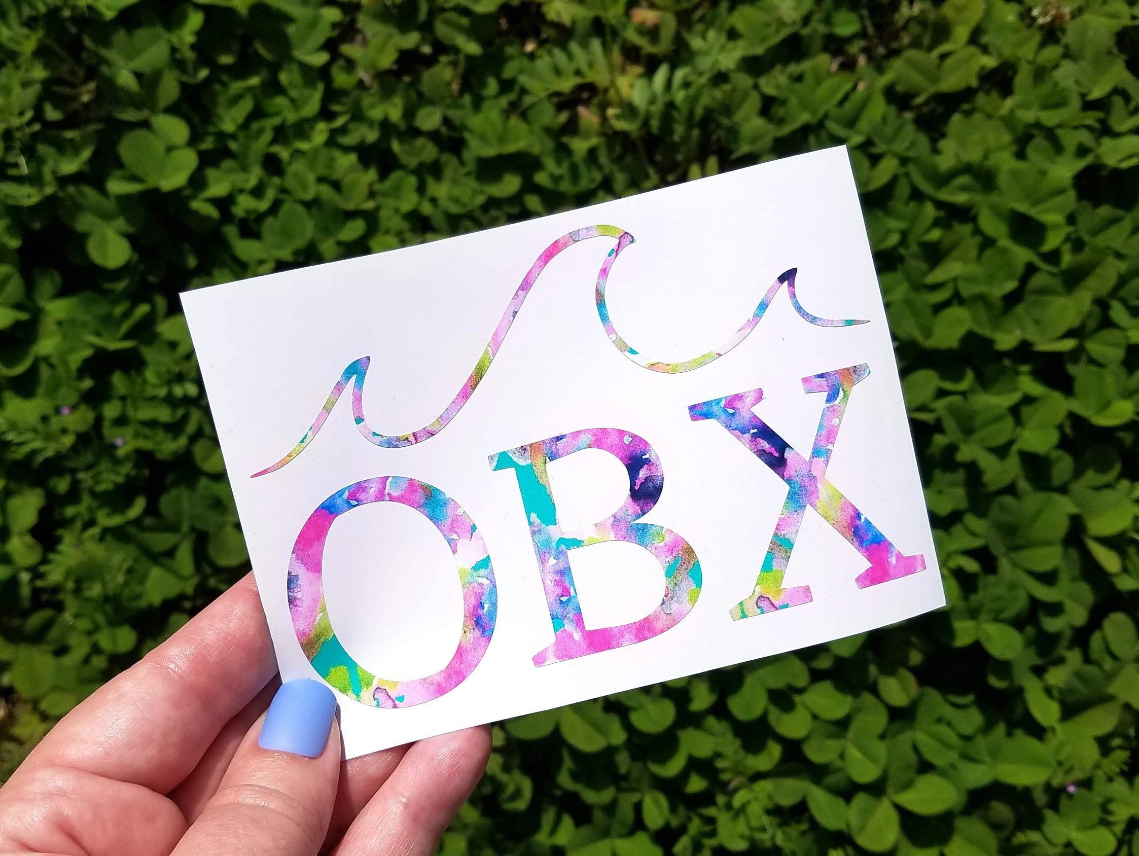 OBX Car Decal Outer Banks Decal Ocean Wave Decal Kill Devil - Etsy