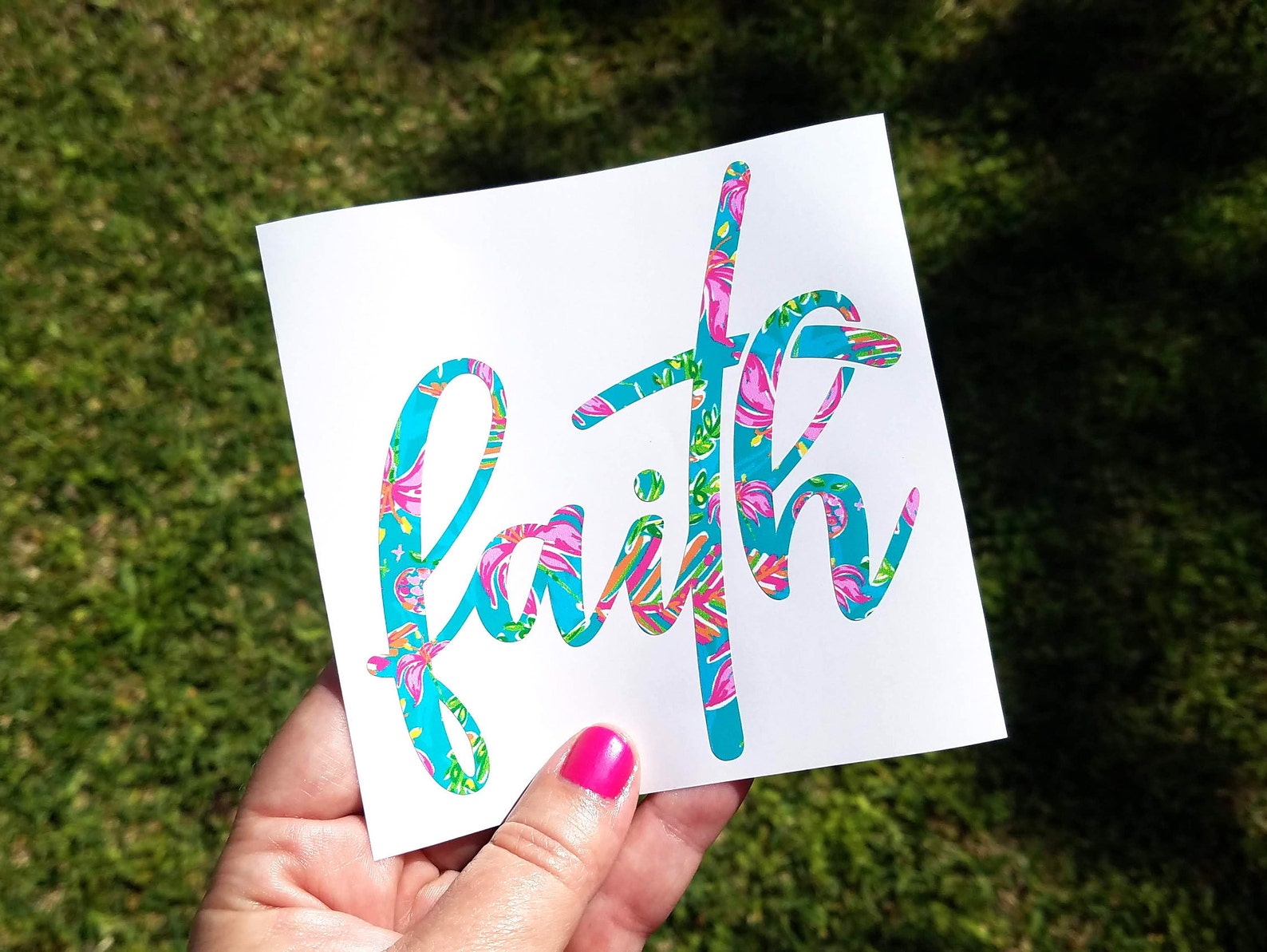 Faith Decal Christian Car Decals Bible Journaling | Etsy
