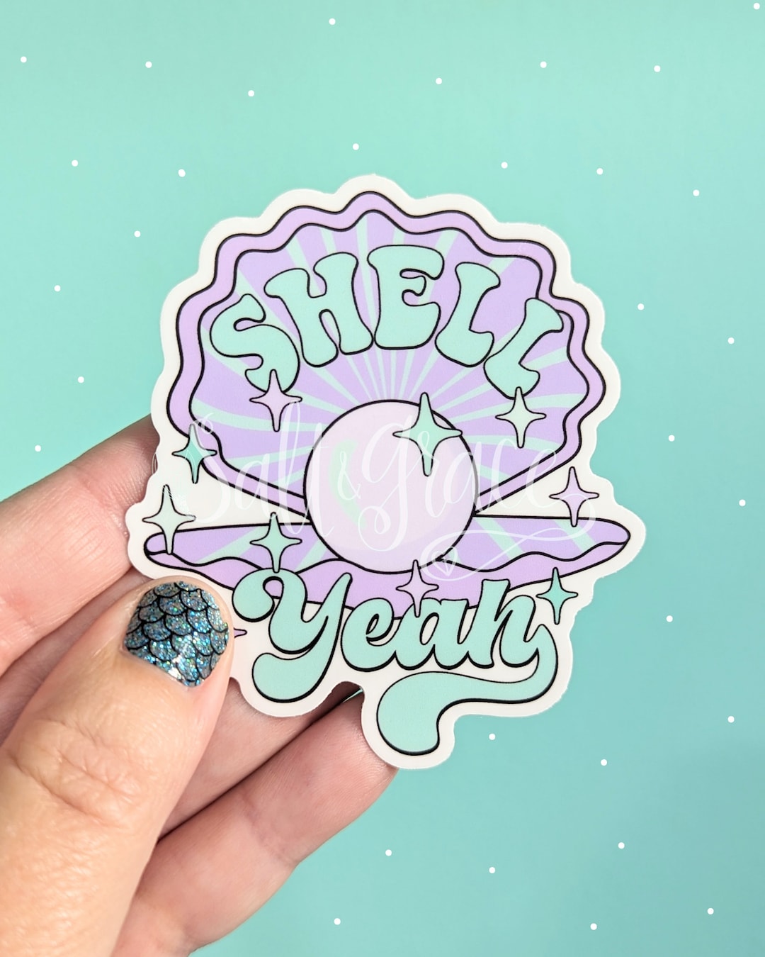 Shell Yeah Sticker, Seashell Collector, Beachcomber, Beachcombing, I ...