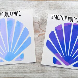 Seashell Decal, Seashells, Iridescent Shell Decal, Iridescent Seashell ...