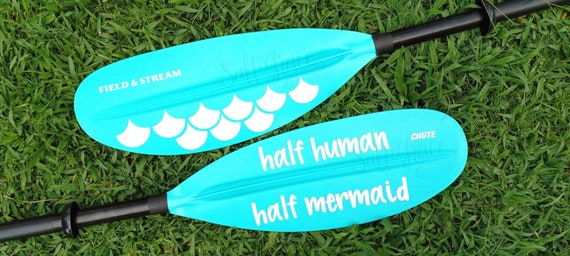 Kayak Paddle Decal Set Mermaid Scales Vinyl Decals Half - Etsy