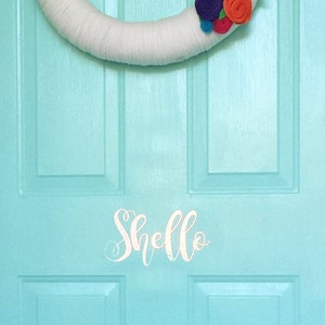 Shello Decal, Front Door Sticker, Shell Yeah, Welcome Home Decal ...