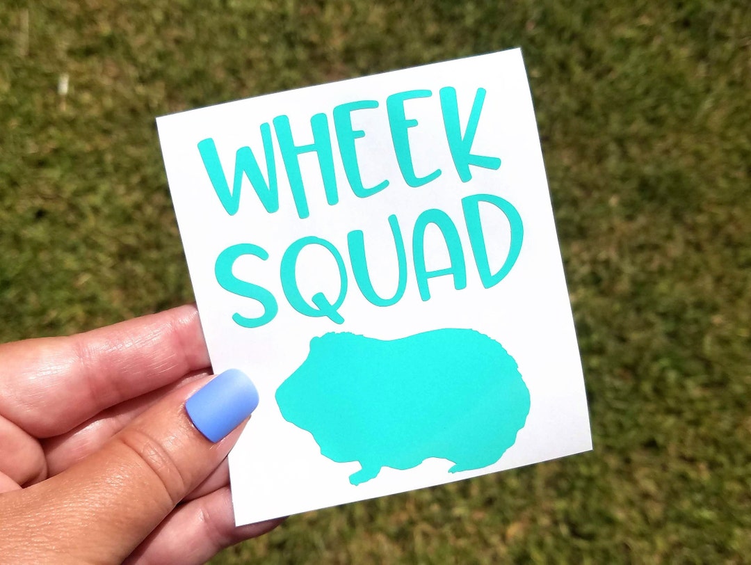 Wheek Squad Guinea Pig Decal, Wheek Wheek, Pet Decal, Guinea Pig ...
