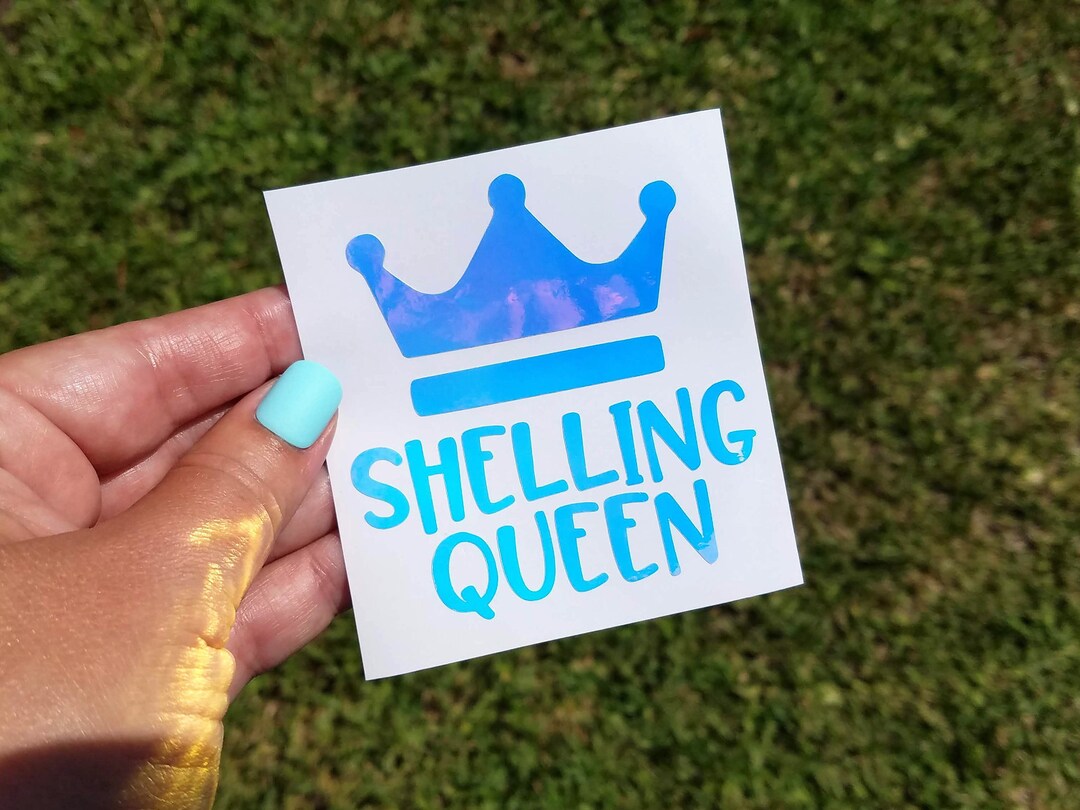 Shelling Queen Decal, Seashell Hunter, Shell Addict, Shelling Life ...
