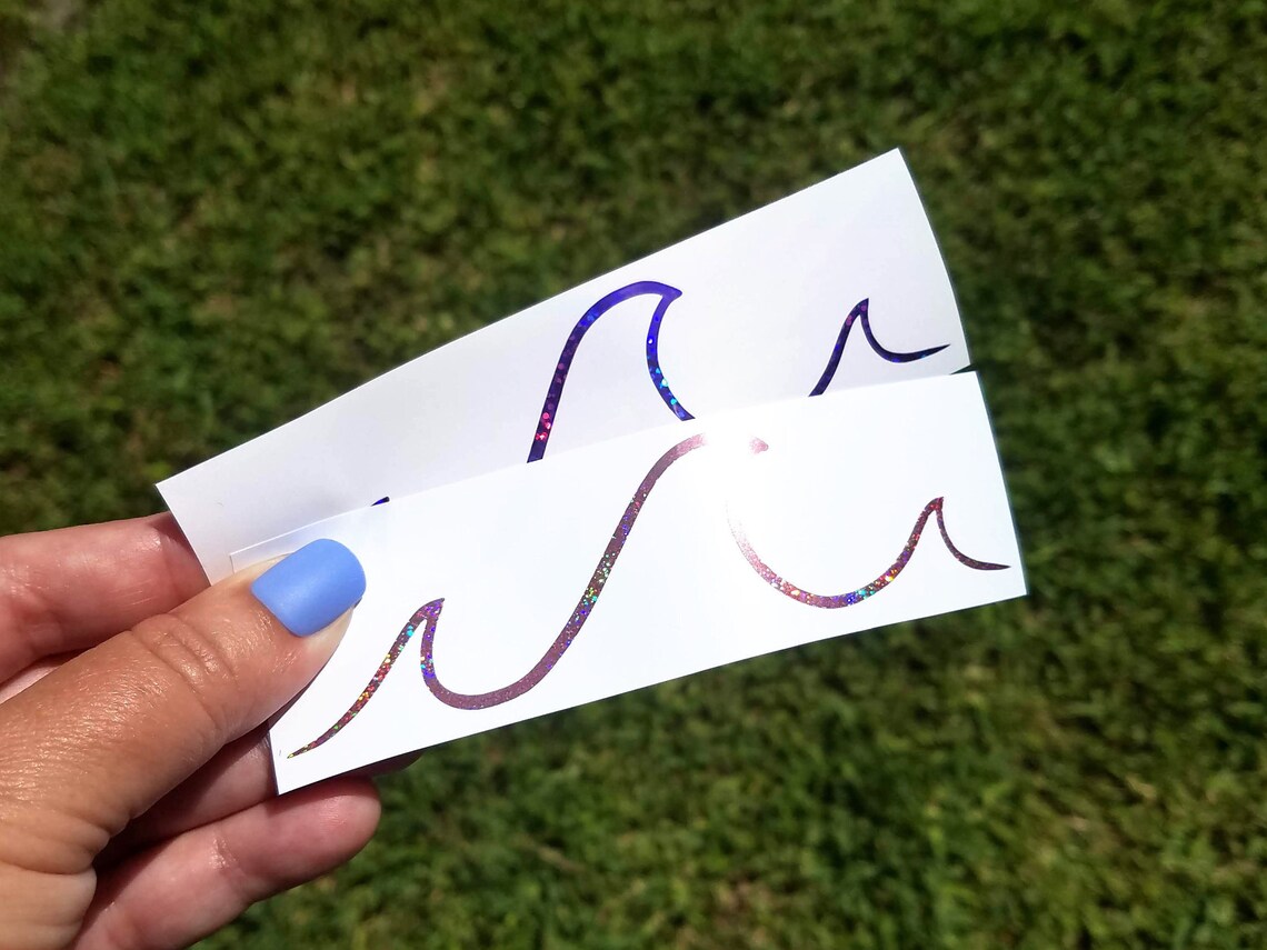 Ocean Wave Decal Wave Car Decal Beachy Vinyl Decal Ocean | Etsy