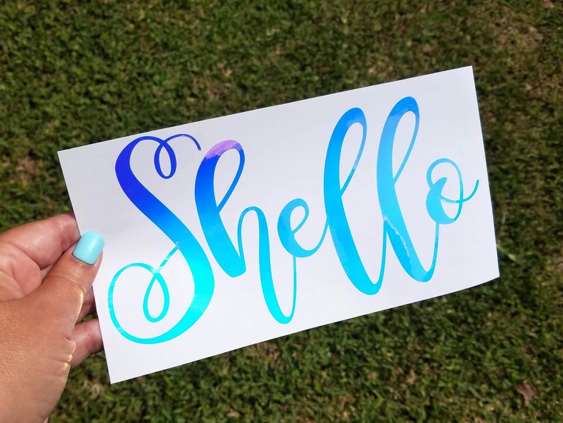 Shello Decal Front Door Sticker Shell Yeah Welcome Home | Etsy