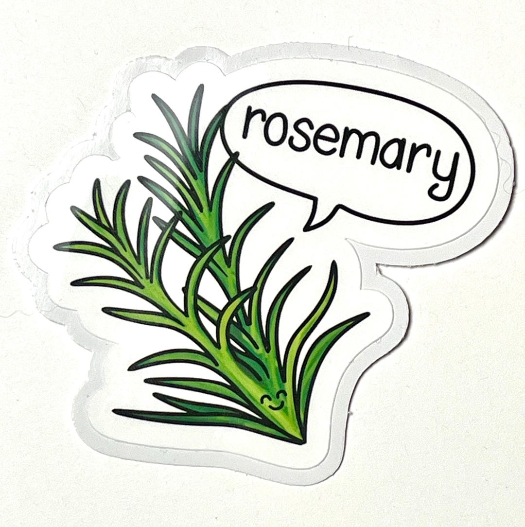Cute Rosemary Vinyl Stickers - Etsy