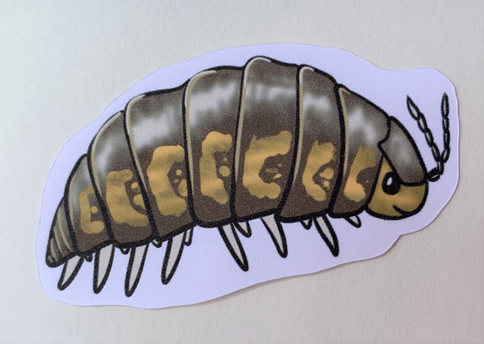 Cute Cartoon Isopod Venizillio Parvus Sticker | Etsy
