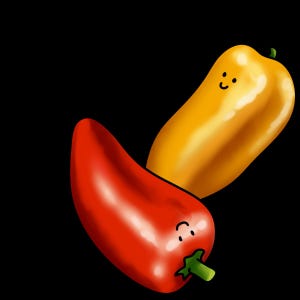 Cute Mini Sweet Peppers Vinyl Stickers - Etsy
