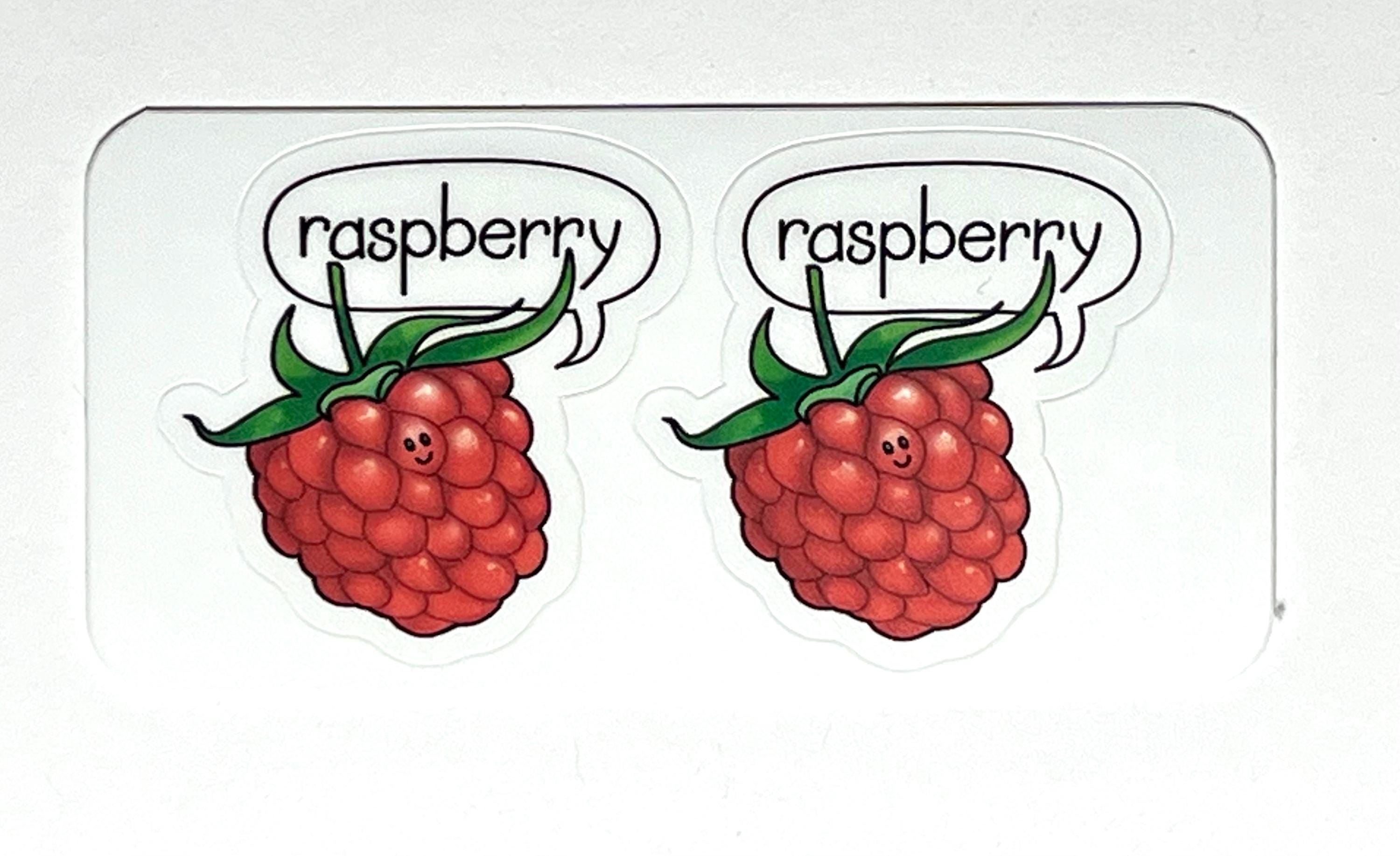 Cute Raspberry Vinyl Stickers - Etsy
