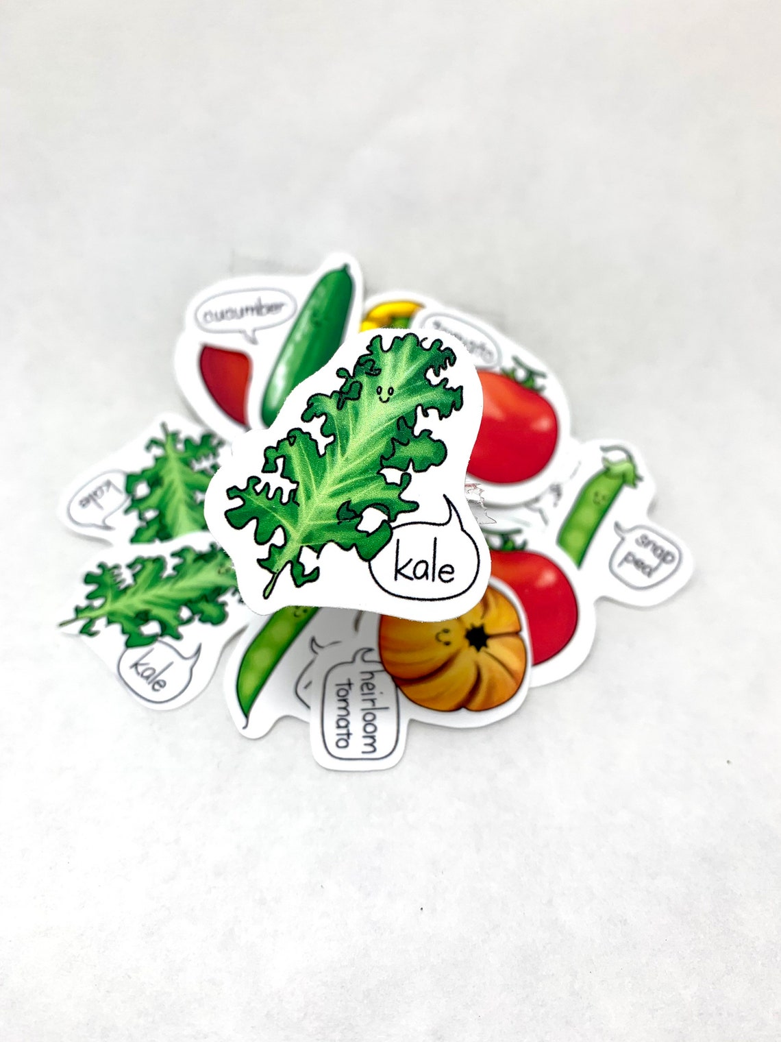 Cute Kale Vinyl Stickers - Etsy